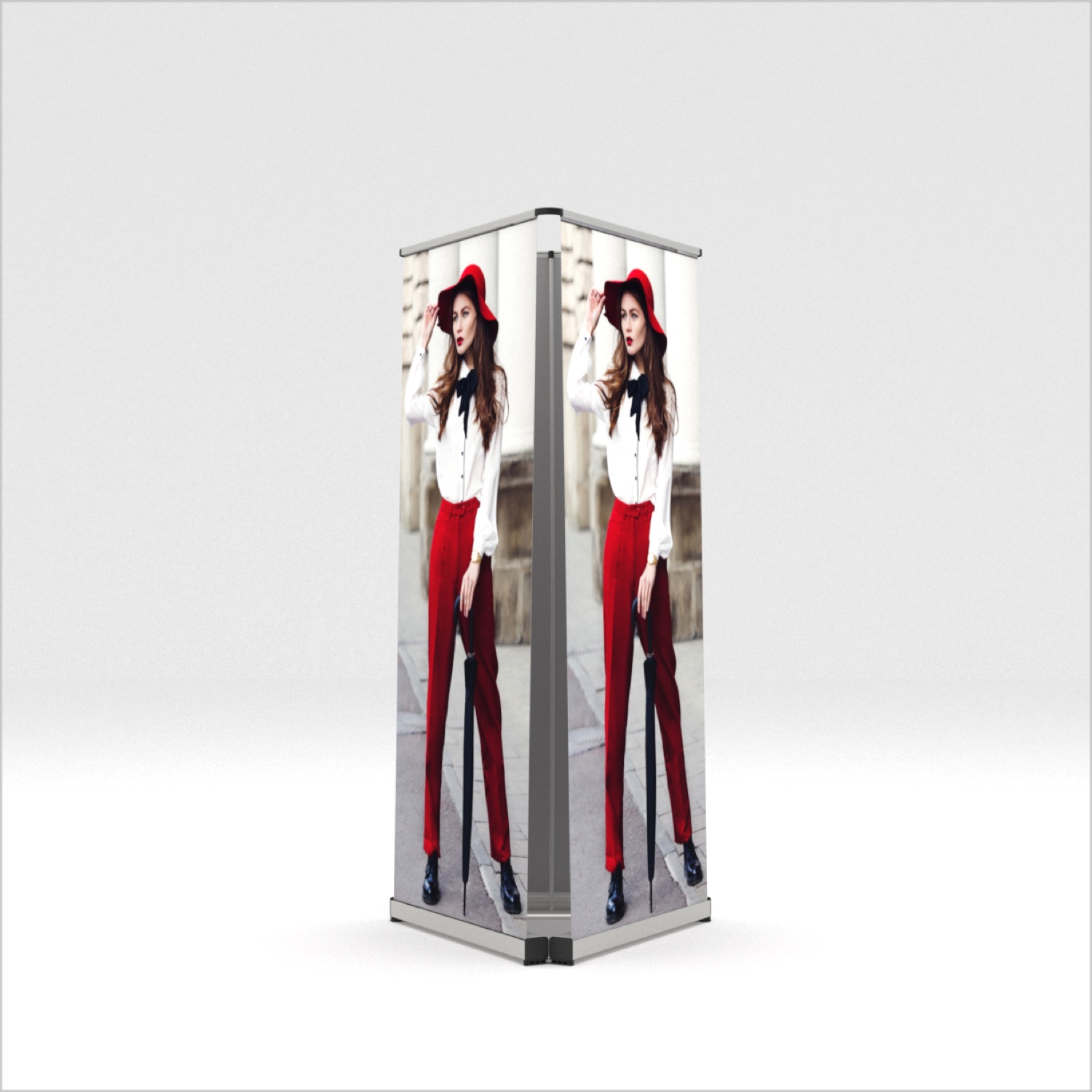 Roti Hot Sell Retractable Plastic Foot Roll Up Banner from China ...