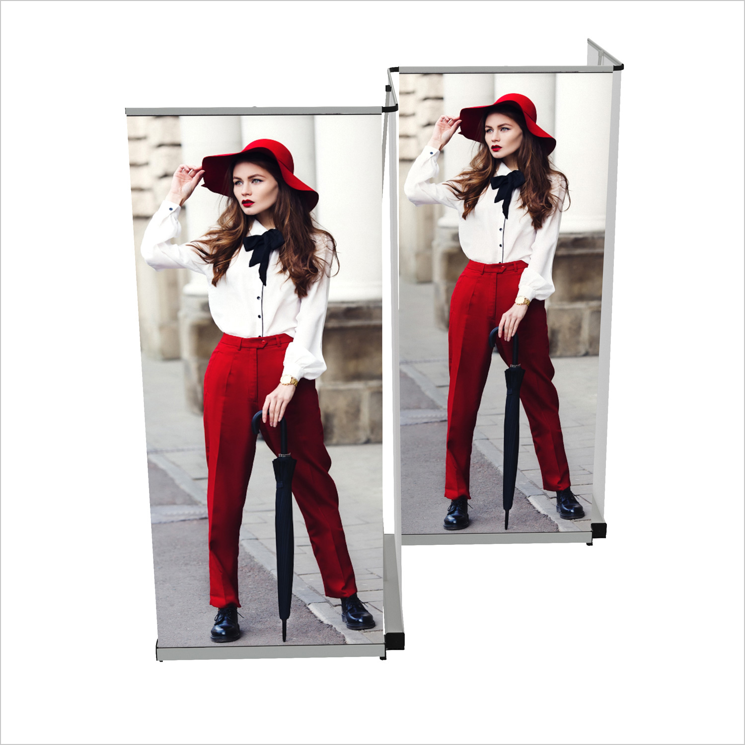 Roti Hot Sell Retractable Plastic Foot Roll Up Banner from China ...